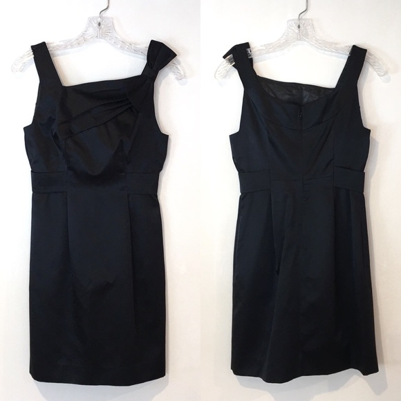 Yoana Baraschi | Dresses | Yoana Baraschi Black Satin Bow Cocktail Dress 2 | Poshmark